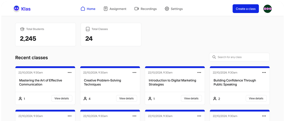 Klas Enterprise - Scalable Learning Solutions